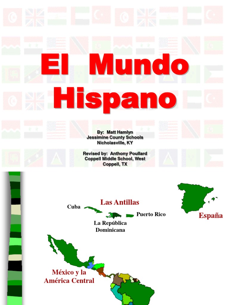 Mapa El Mundo Hispano | PDF | Américas | Centroamérica