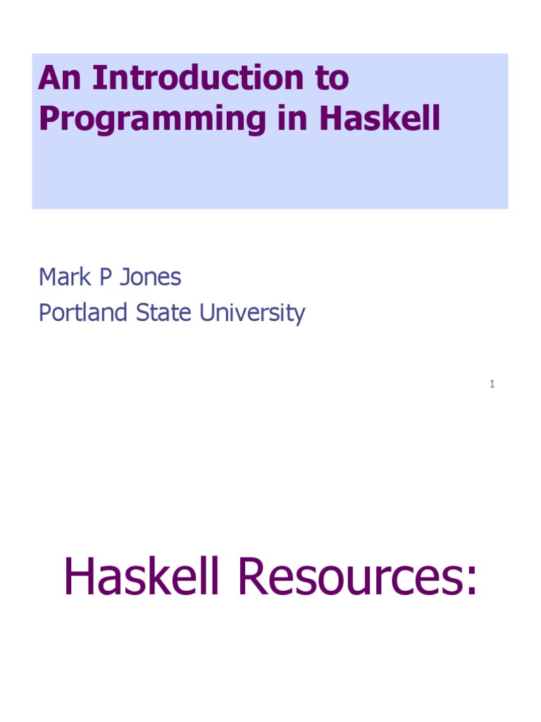 Intro Haskell Functional Programming Data Type Free 30 Day Trial Scribd