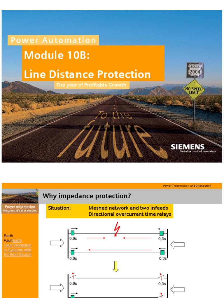 8.line Distance Protection | PDF | Relay | Electric Power Transmission