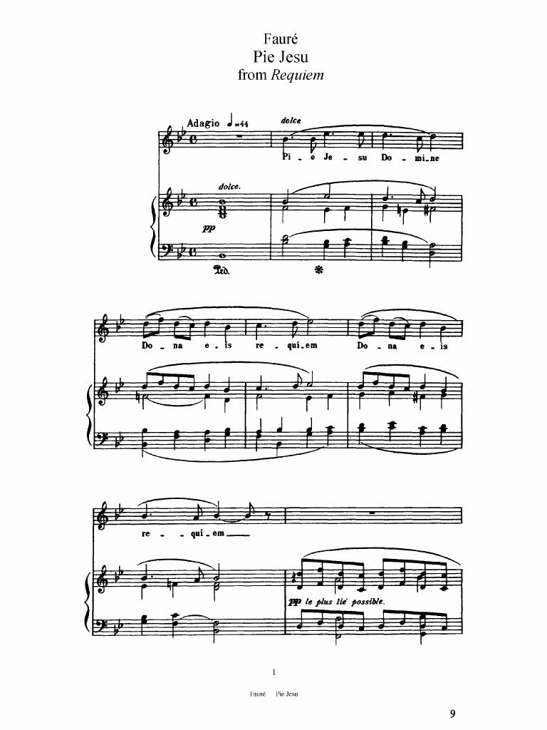Pie Iesu Faure | PDF