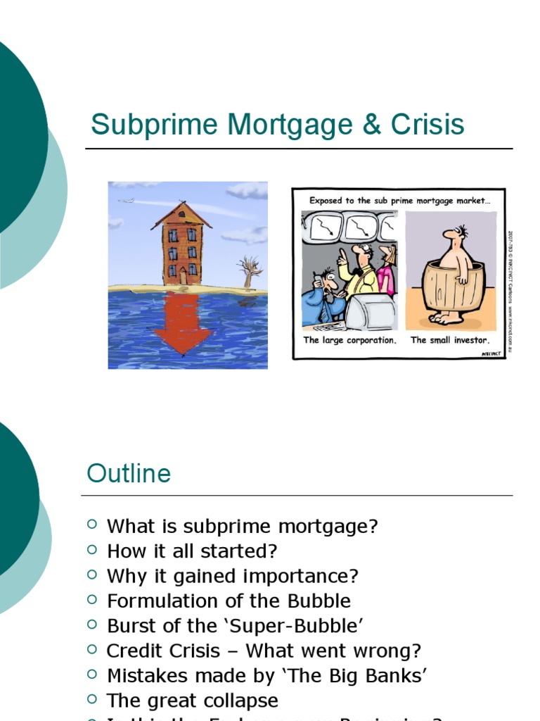 Subprime Mortgage & Crisis | PDF | Financial Crisis Of 2007–2008 ...