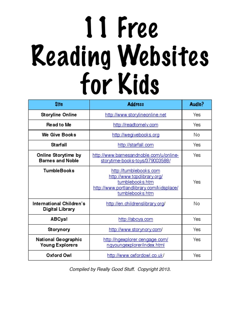 Listen To Reading Websites 2 - All Free | PDF | Young Adult