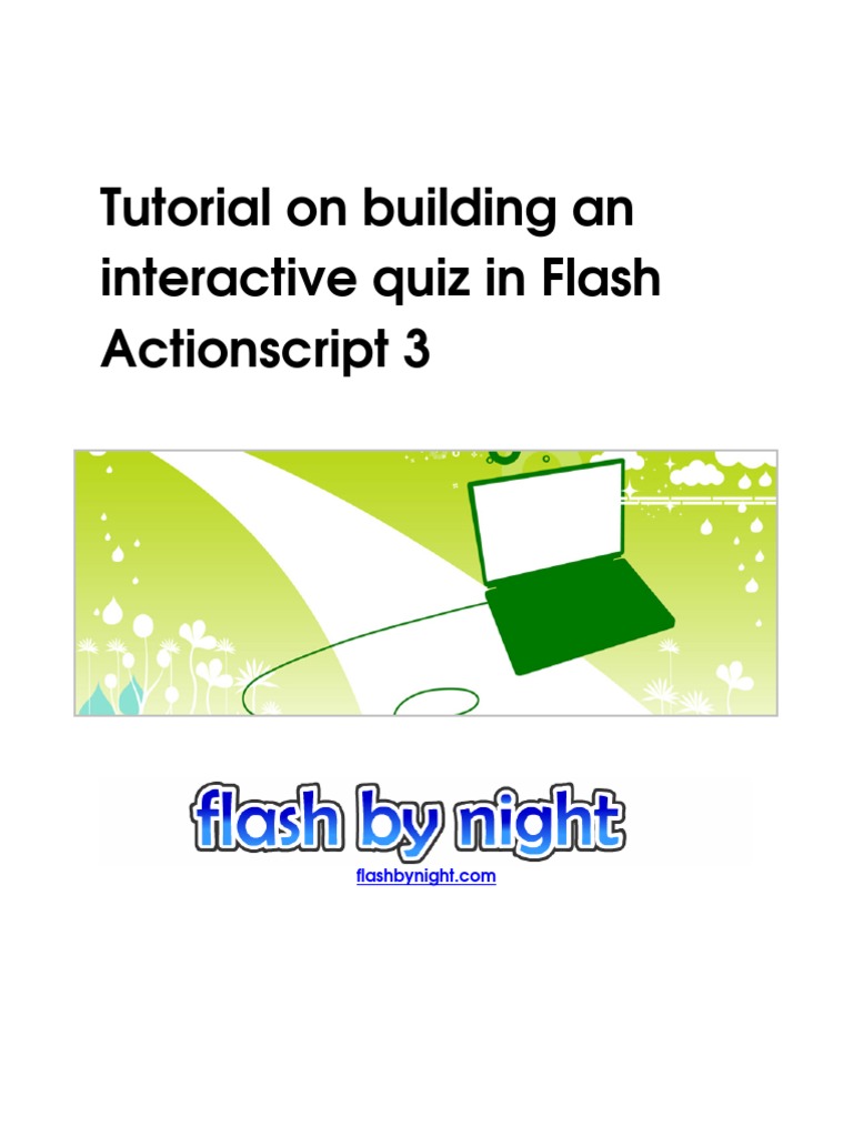 Build A Quiz in AS3 | PDF | Action Script | Adobe Flash