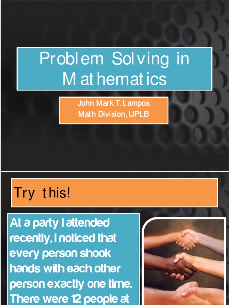 Problem Solving Strategies in Mathematics | PDF | National Council Of ...