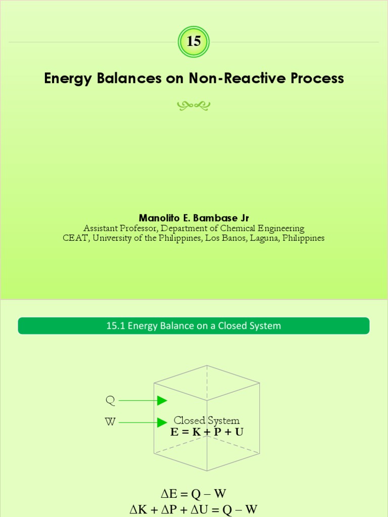 Energy Balance | PDF | Boiler | Gas Compressor