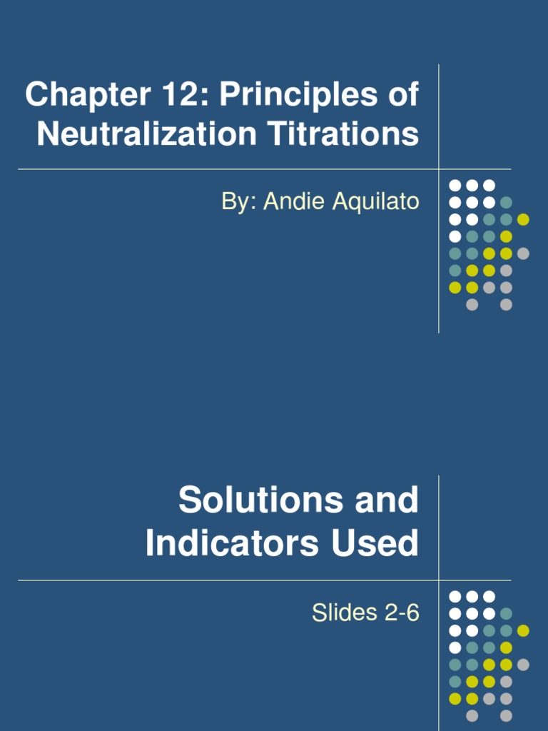 Acid-Base Titrations 2 | PDF | Ph | Buffer Solution