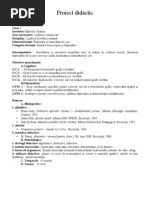 Matematica - Proiect - Didactic - Clasa 1 | PDF