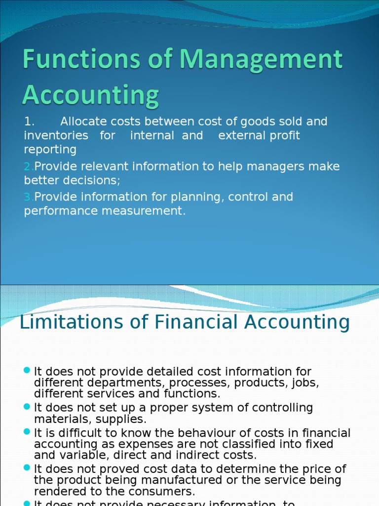 Management Accounting | PDF | Cost Accounting | Management Accounting