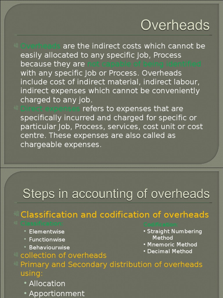 Overhead Control | PDF | Business