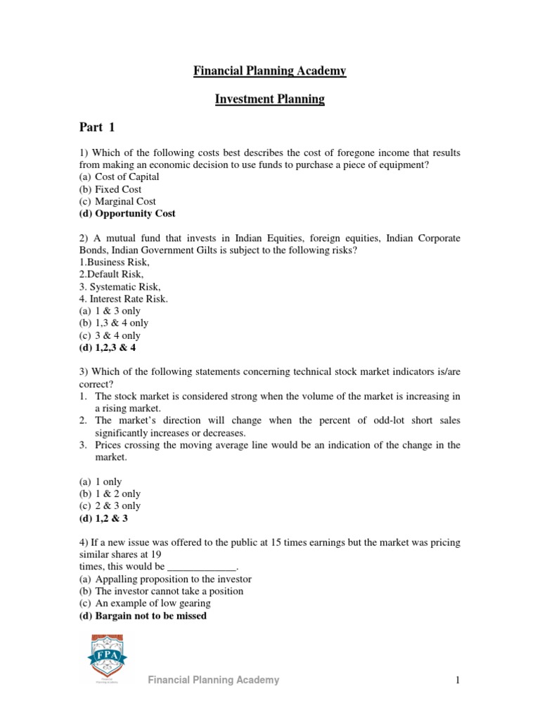 Investment+Planning+Module (1) | PDF | Bonds (Finance) | Put Option
