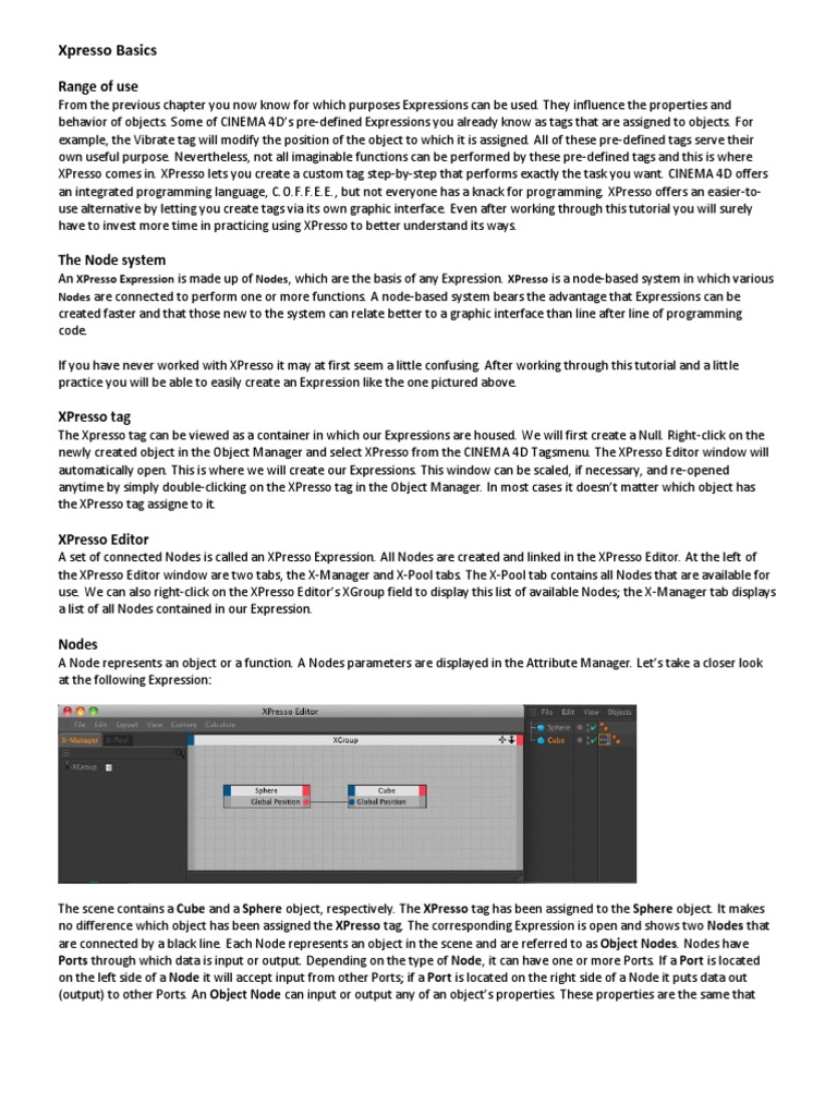 Xpresso Basics | Download Free PDF | Boolean Data Type | Euclidean Vector Xpresso Basics | Download Free PDF | Boolean Data Type | Euclidean Vector