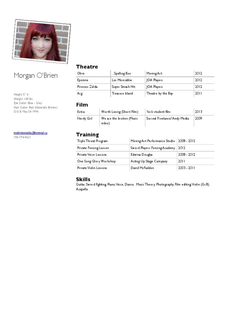 Morgan Obrien - Resume | PDF