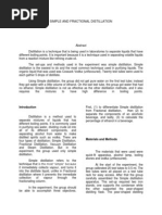 Simple Distillation Lab Report | PDF | Distillation | Continuum Mechanics