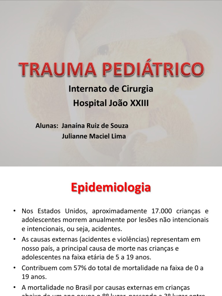 Trauma Pediátrico | PDF | Crânio | Veia
