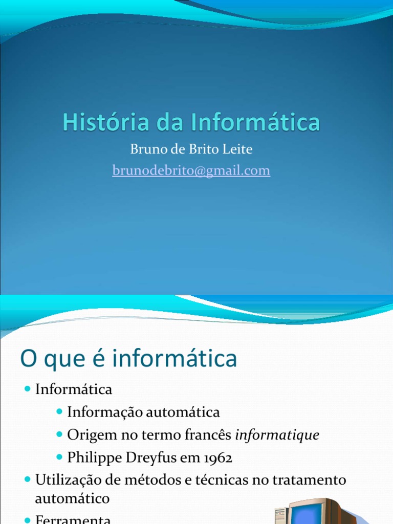Historia Da Informatica | PDF | PCs (computadores) | Equipamento de ...