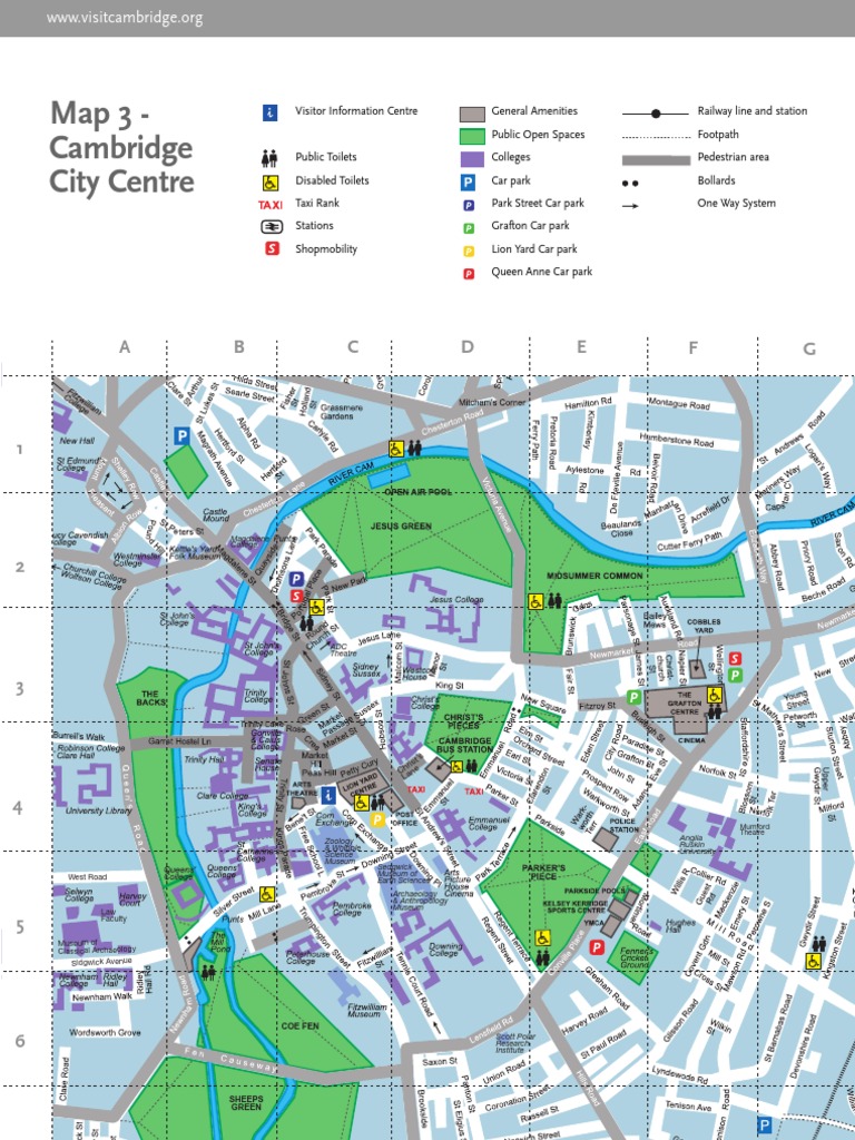 Cambridge Map | PDF | Cambridge | Tourist Attractions