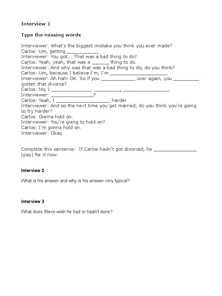 Real English Interview | PDF | Self-Improvement