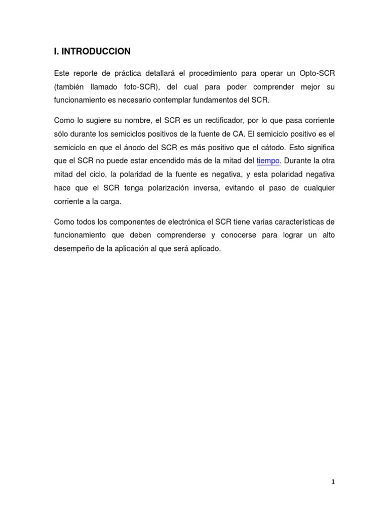 Opto SCR | PDF | Rectificador | Corriente eléctrica