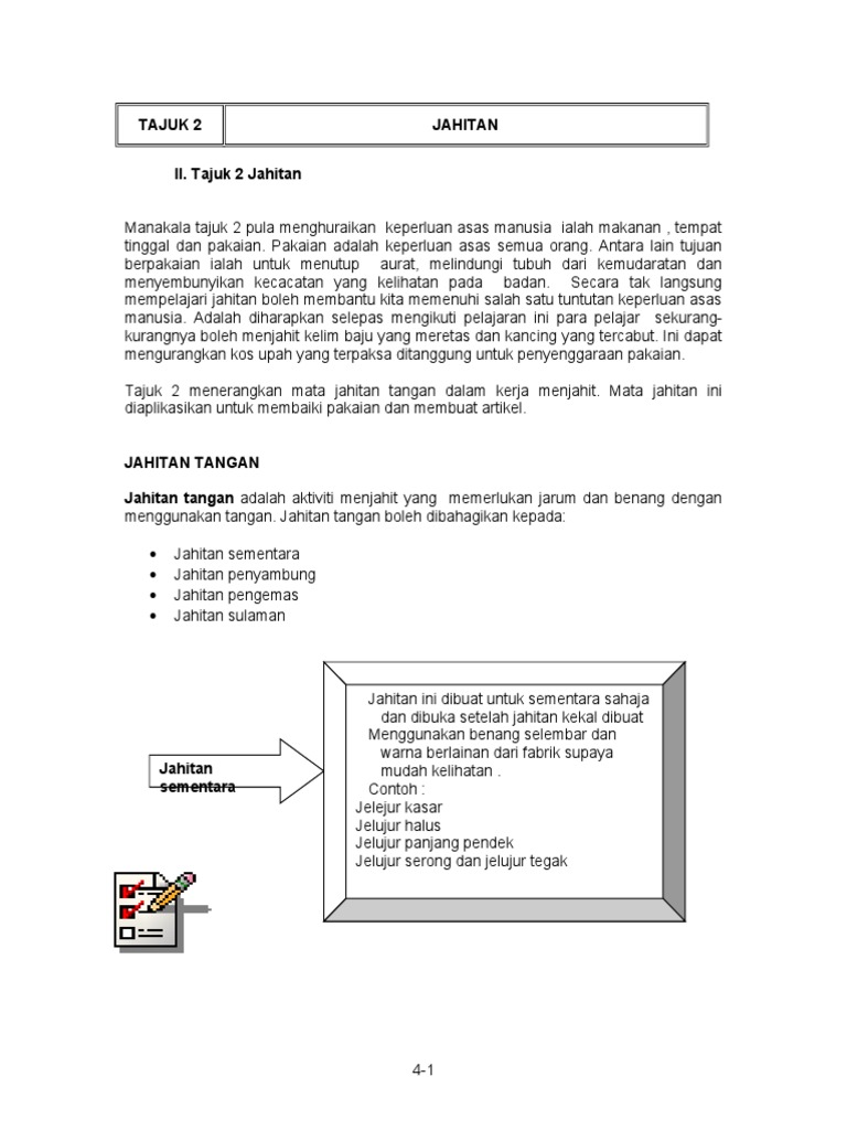 Nota Jahitan | PDF