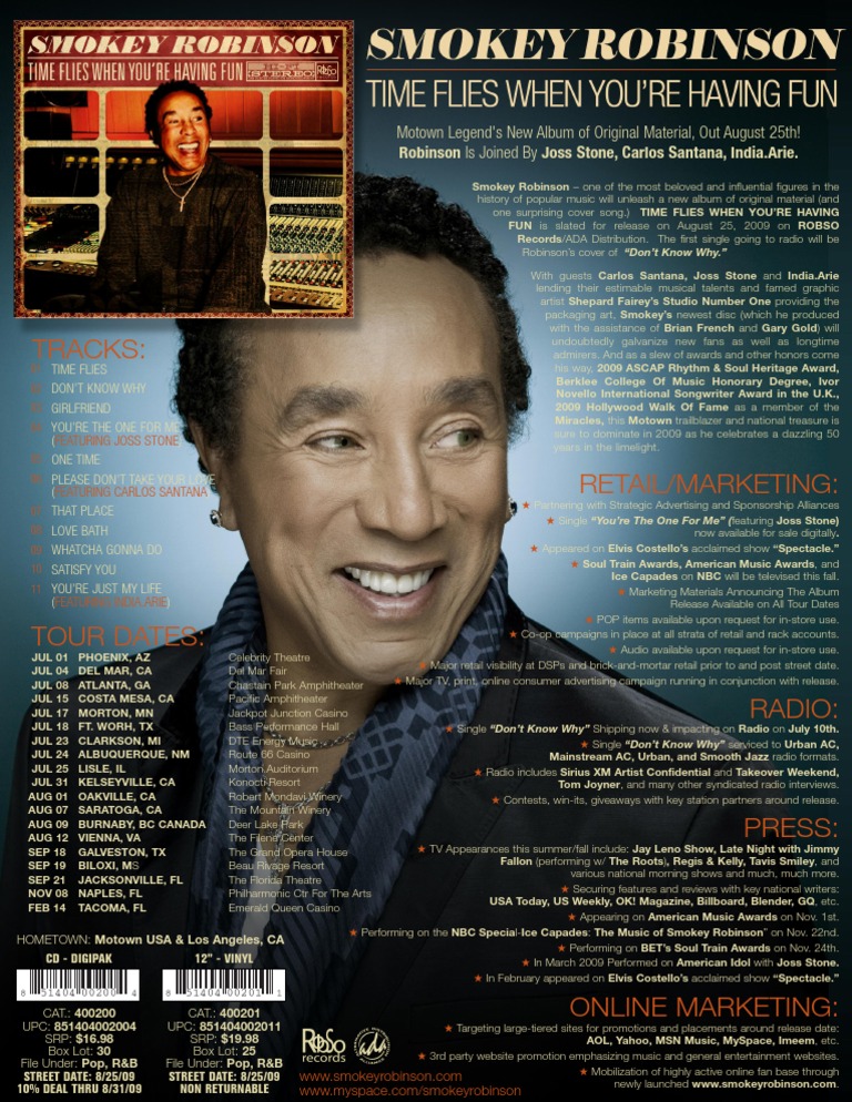 Tracks:: Robinson Is Joined by Joss Stone, Carlos Santana, India - Arie ...