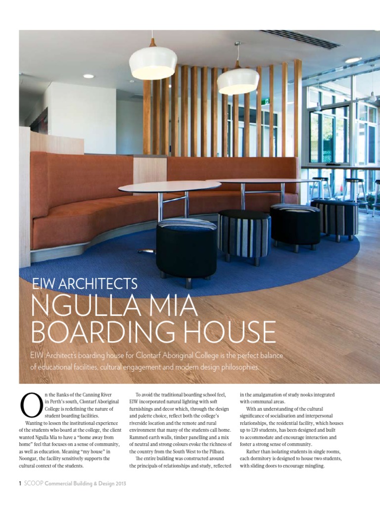 Aboriginal Student Boarding Design | PDF