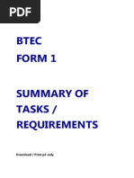 BTEC Assessment Plan Template | PDF | Career & Growth | Business
