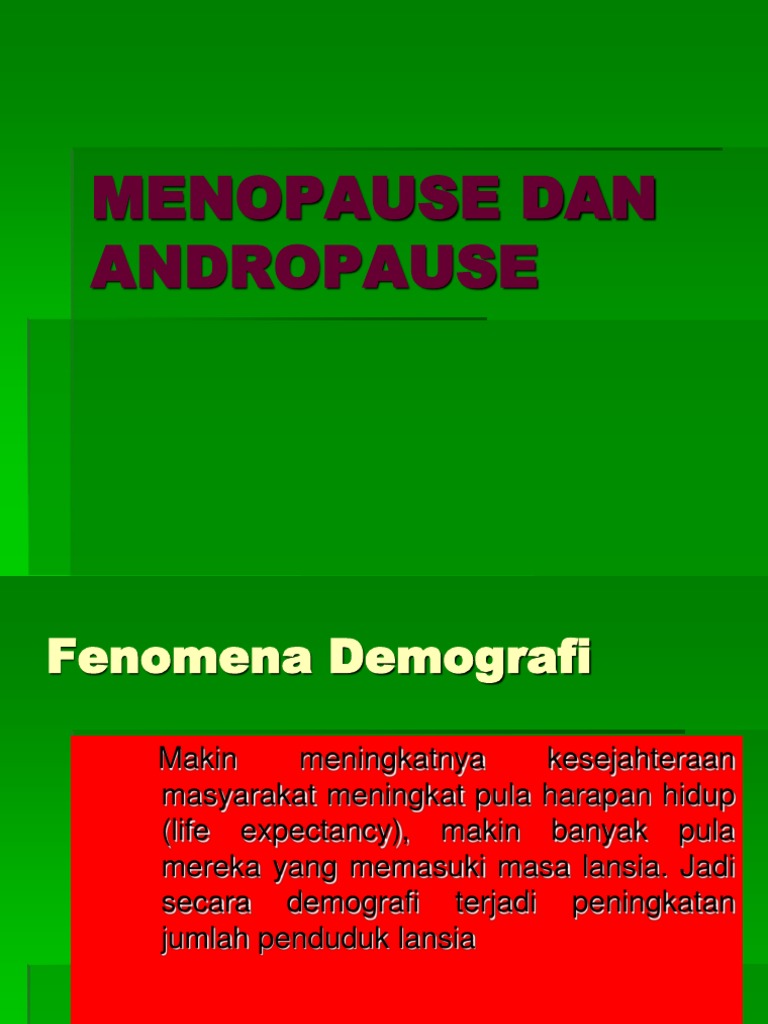 Menopause Dan Andropause | PDF