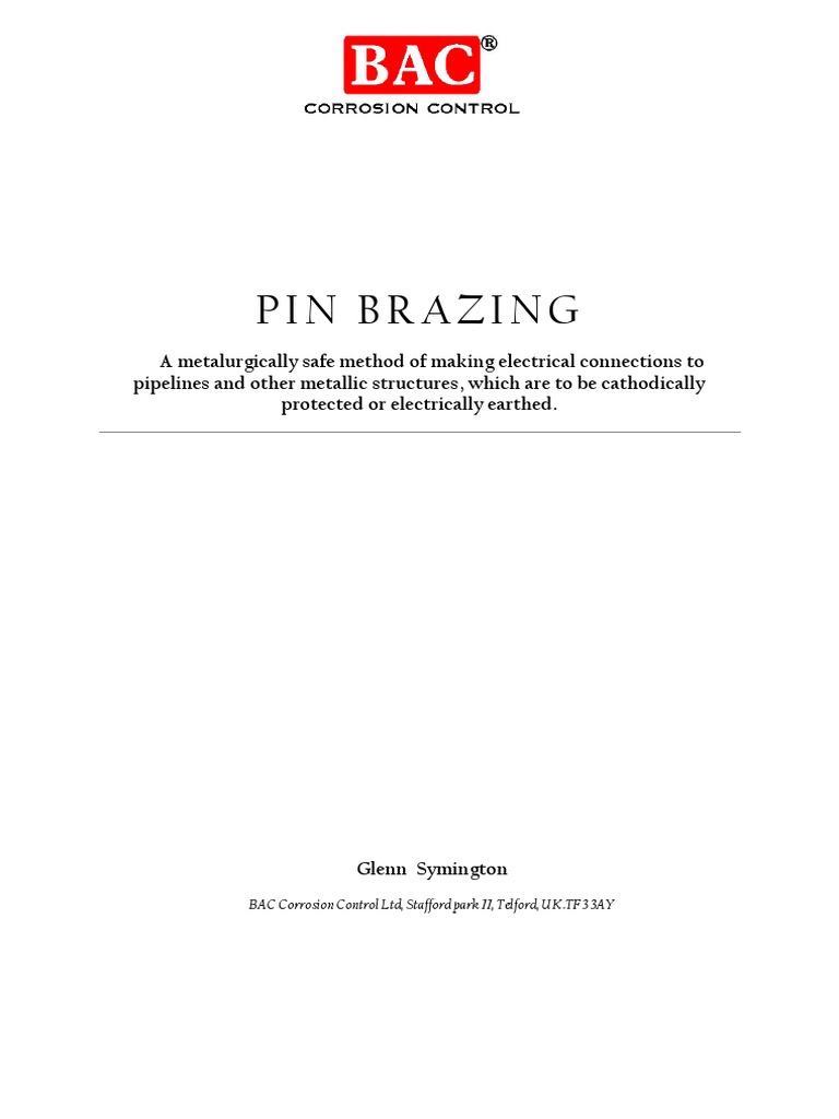 Pin Brazing Manual | PDF | Battery Charger | Battery (Electricity)