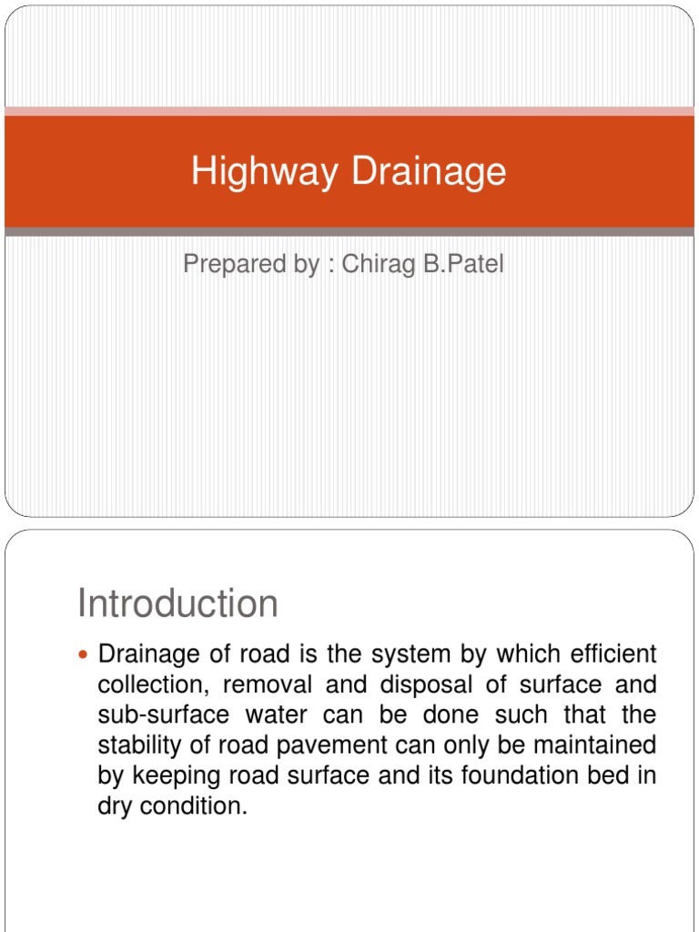 Highway Drainage | PDF