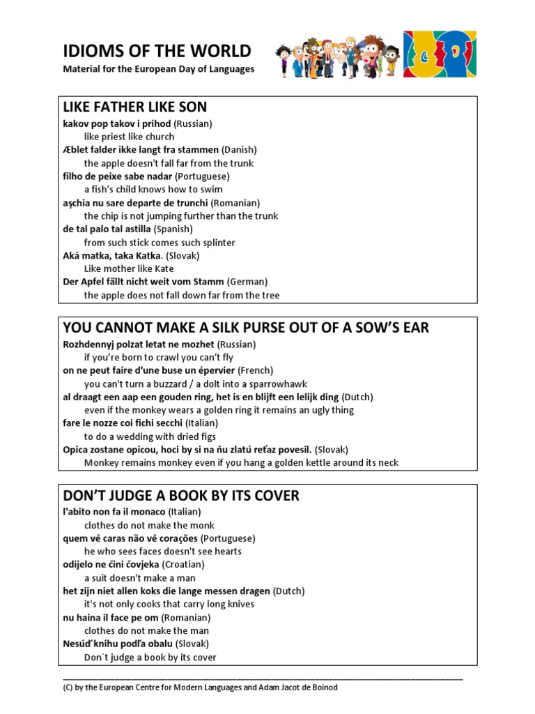 Idioms of The World. | PDF