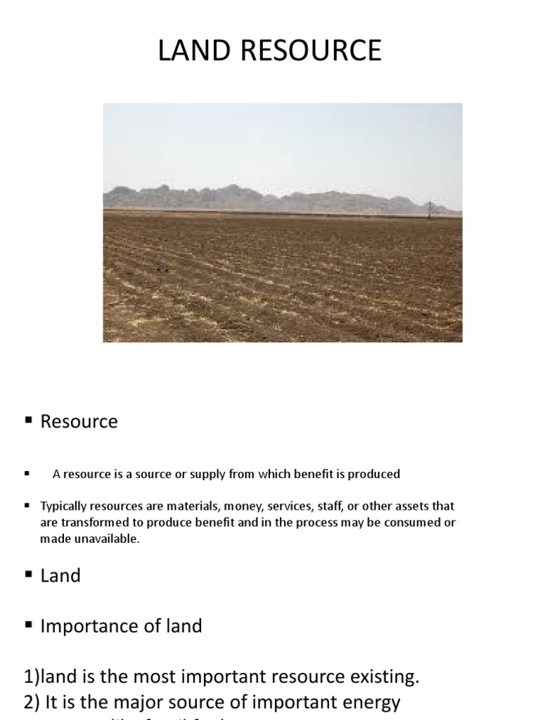 Land Resource and Energy Resources | Download Free PDF | Renewable ...