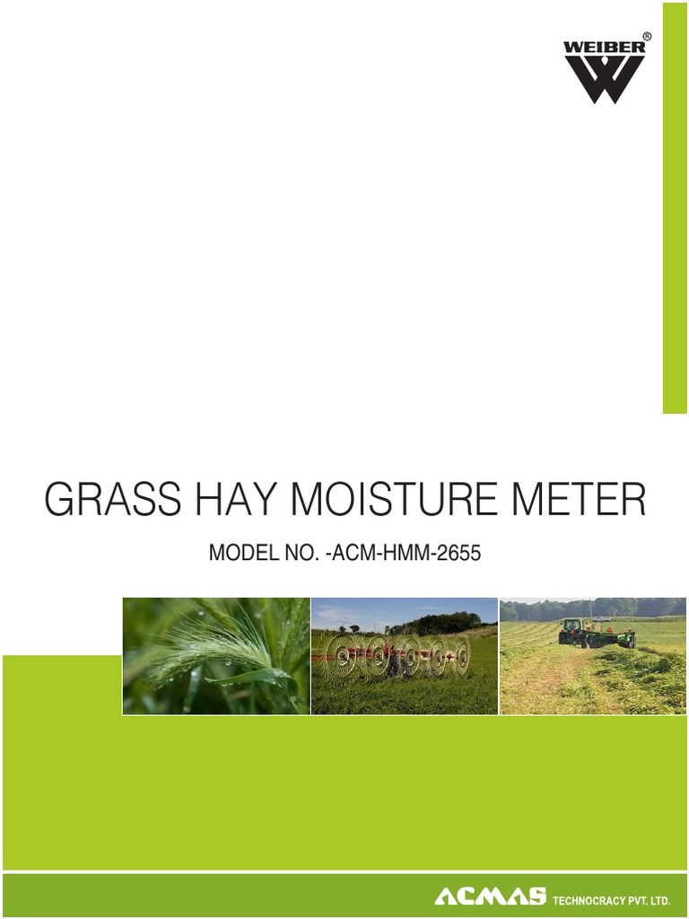 Grass Hay Moisture Meter | PDF | Hay | Measurement
