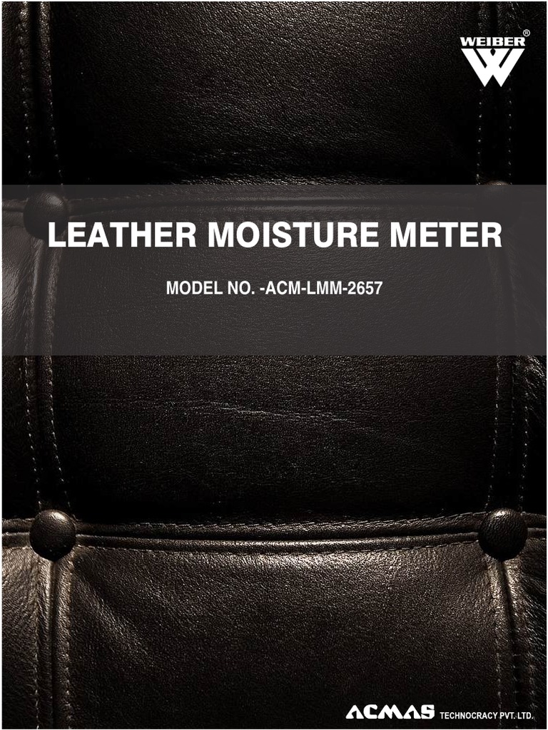 Leather Moisture Meter | PDF | Measurement | Calibration