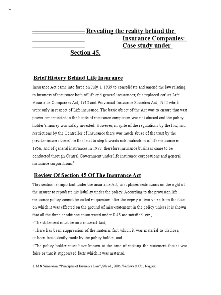 Revealing The Reality Behind The Insurance Companies: Case Study Under ...