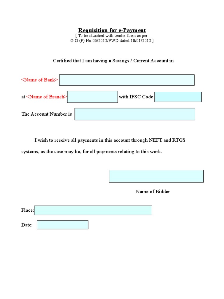 E Payment Form | PDF