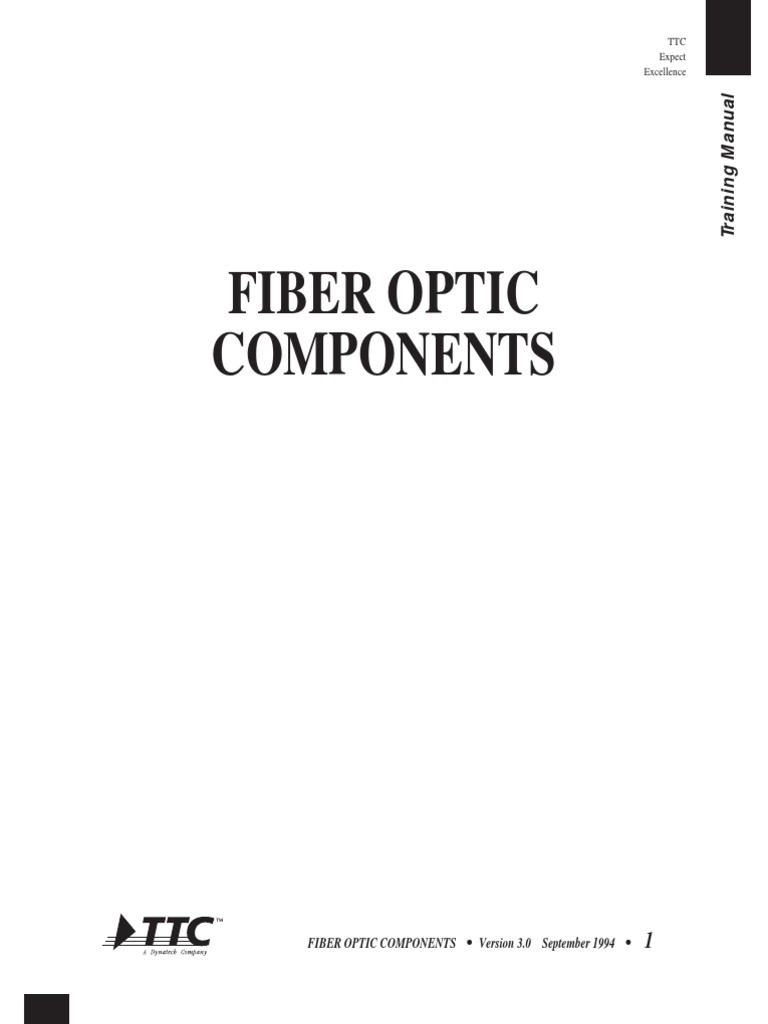 Fiber Optic Components | PDF | Laser | Optical Fiber
