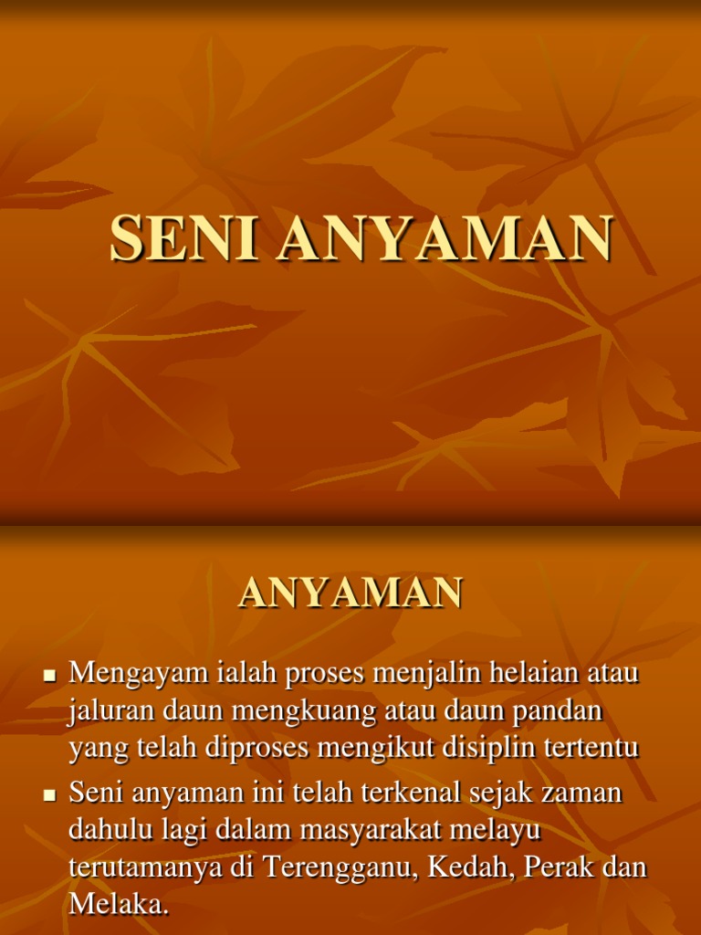 Membuat Anyaman | PDF