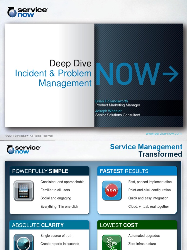 Deep Dive: Incident & Problem Management | PDF