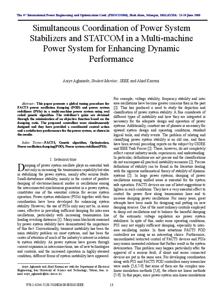 Statcom | Download Free PDF | Genetic Algorithm | Physics