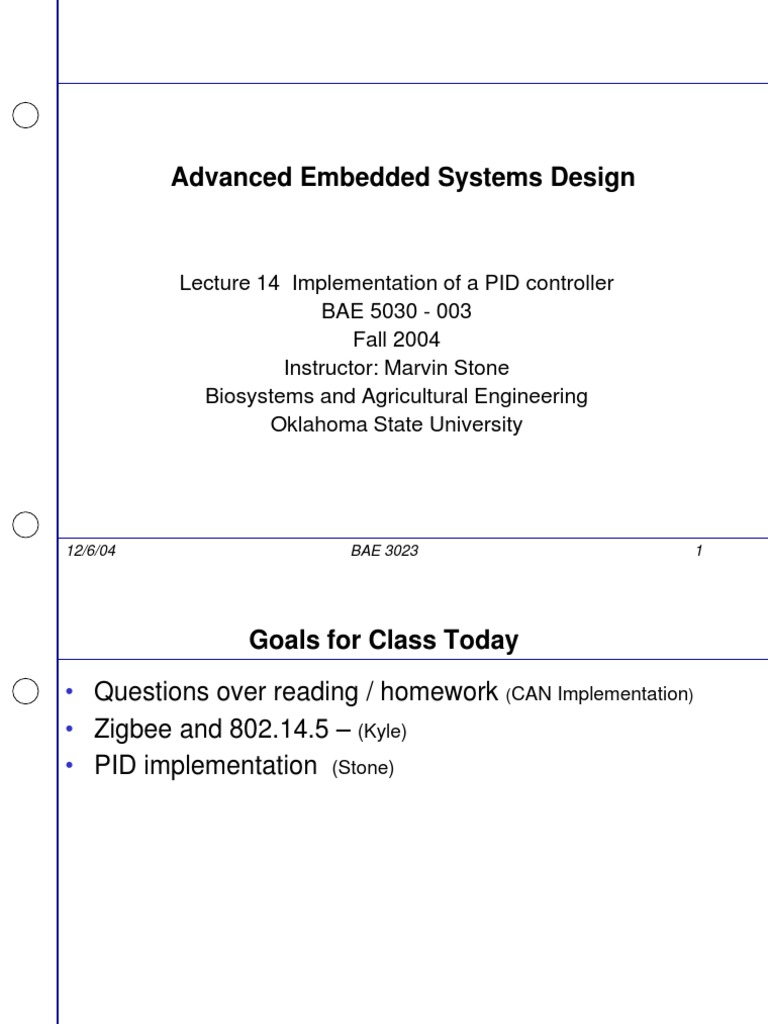 Advanced Embedded Systems Design | PDF | Equations | Derivative