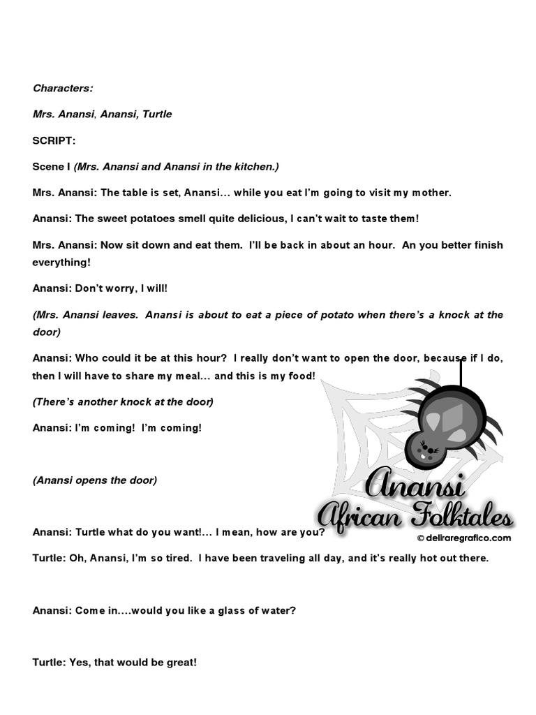 Anansi&Turtle Worksheet From Extracted Text in The KBSR Year 5 Textbook ...