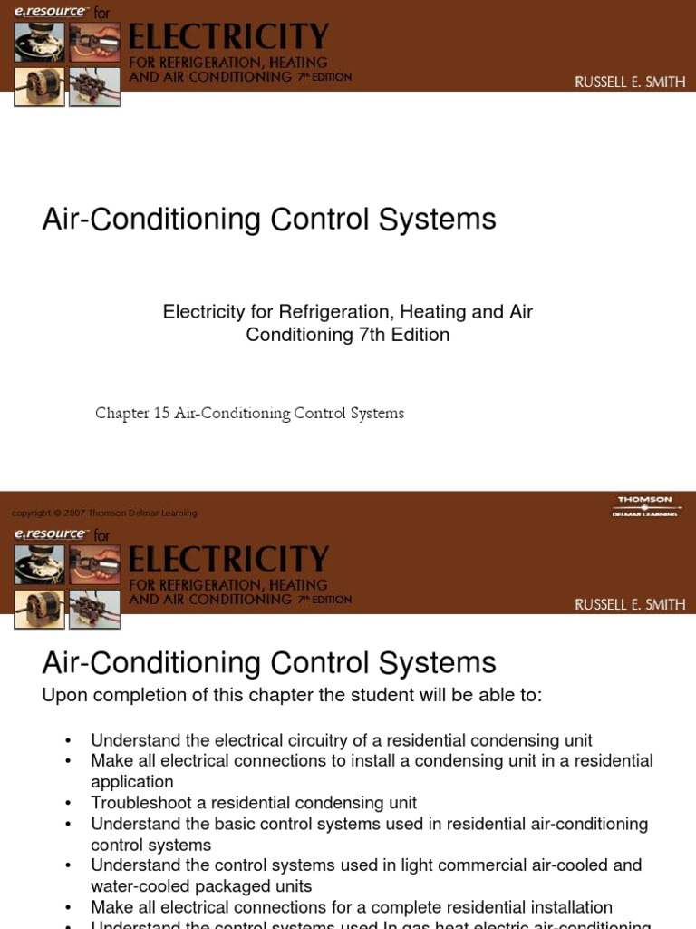 Chapter 15 Control Systems | PDF | Air Conditioning | Thermostat