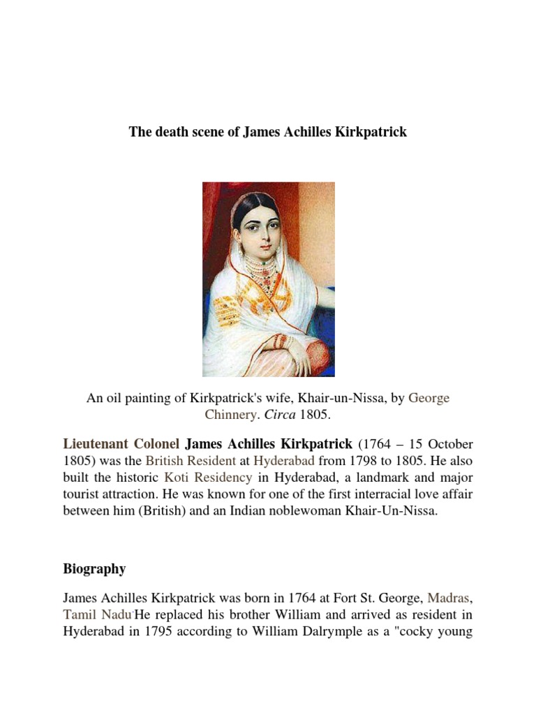 The Death Scene of James Achilles Kirkpatrick | Download Free PDF ...