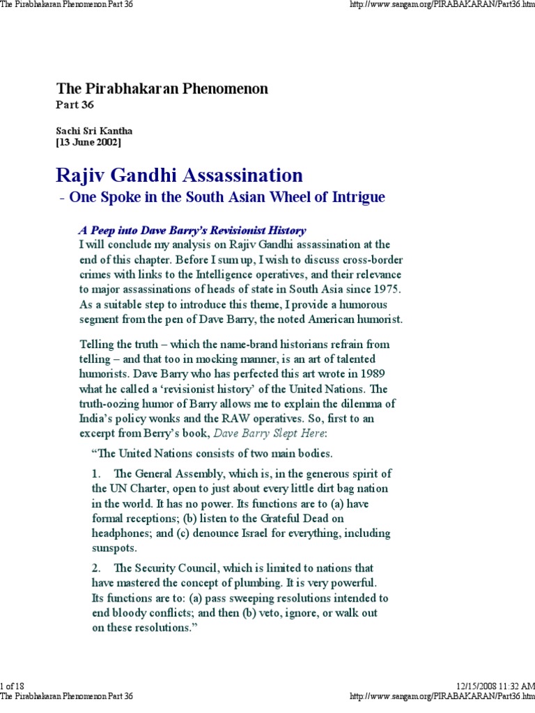 The Pirabakaran Phenomenon 36 | PDF | Government