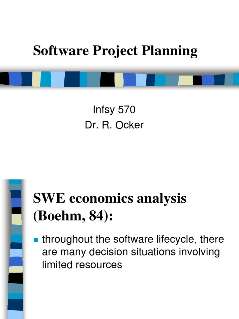 Software Project Planning: Infsy 570 Dr. R. Ocker | Download Free PDF ...