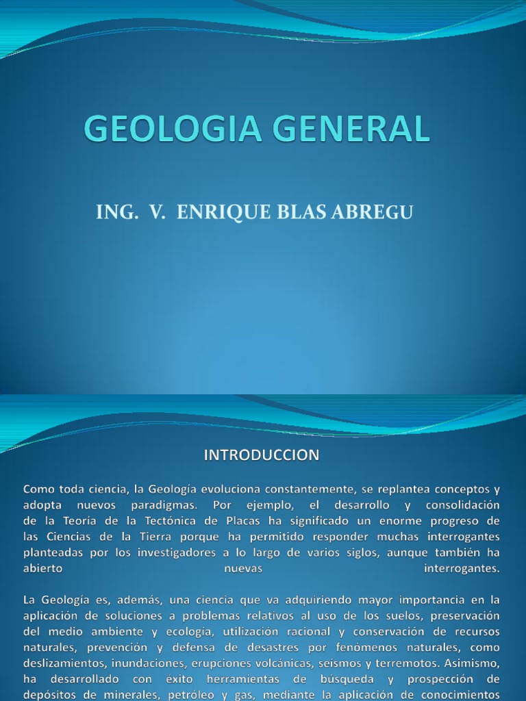 Geologia General | PDF | Tierra | Continente