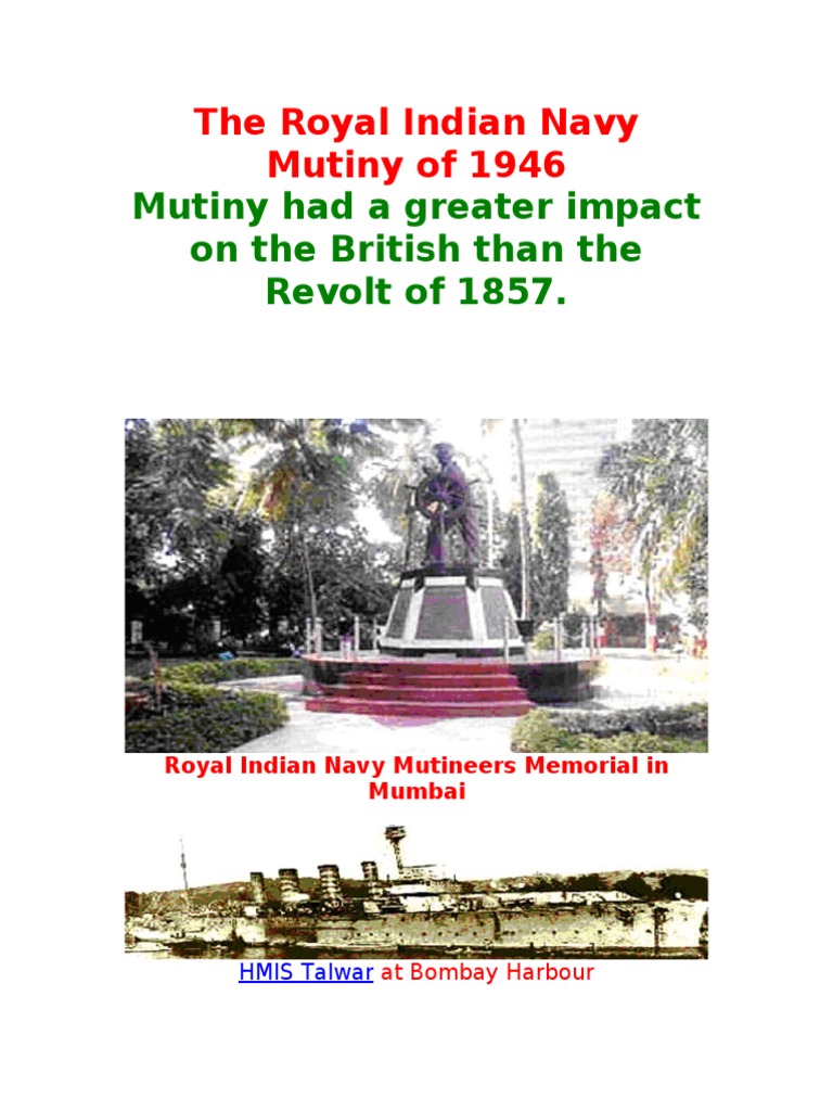 The Royal Indian Navy Mutiny of 1946: A Watershed Moment that ...