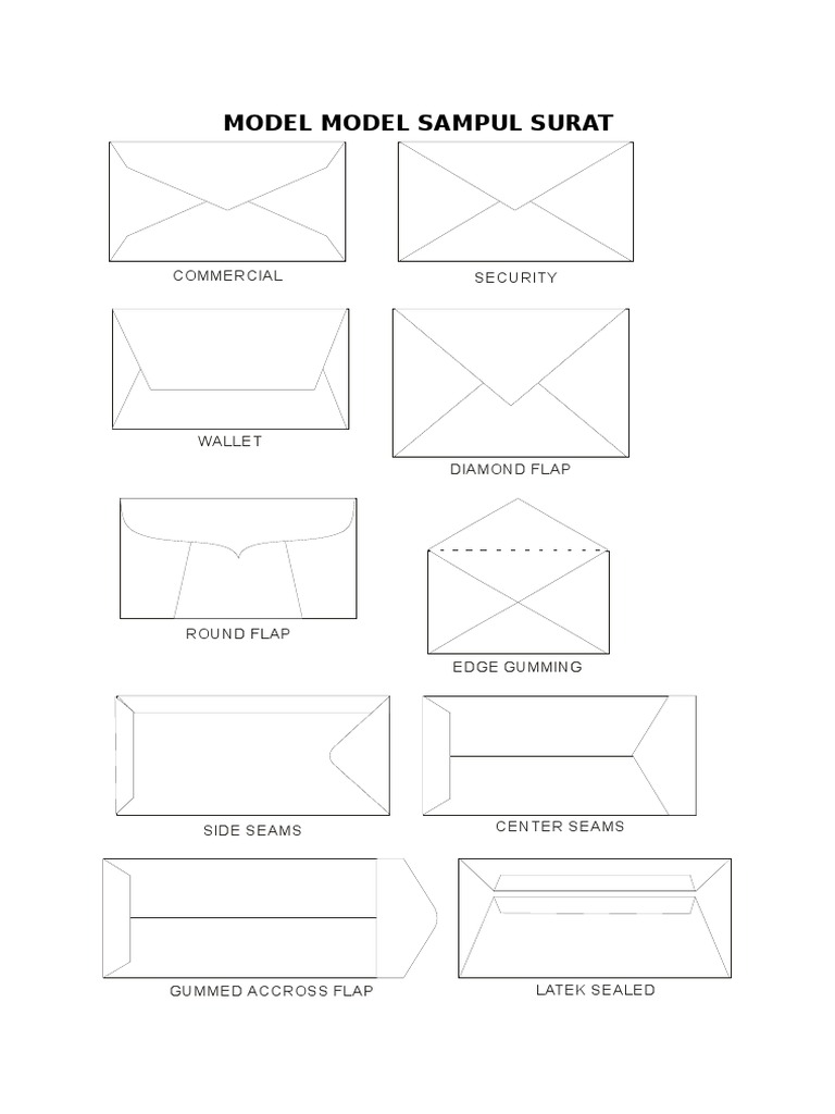 Model Model Sampul Surat | PDF