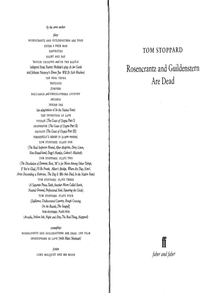Rosencrantz and Guildernstern Are Dead | PDF