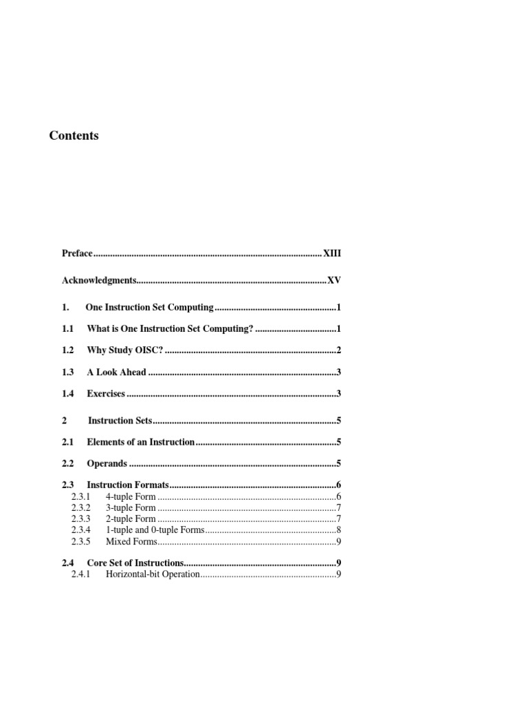 Table Of Contents For Computer Architecture A Minimalist Perspective Pdf Parallel Computing